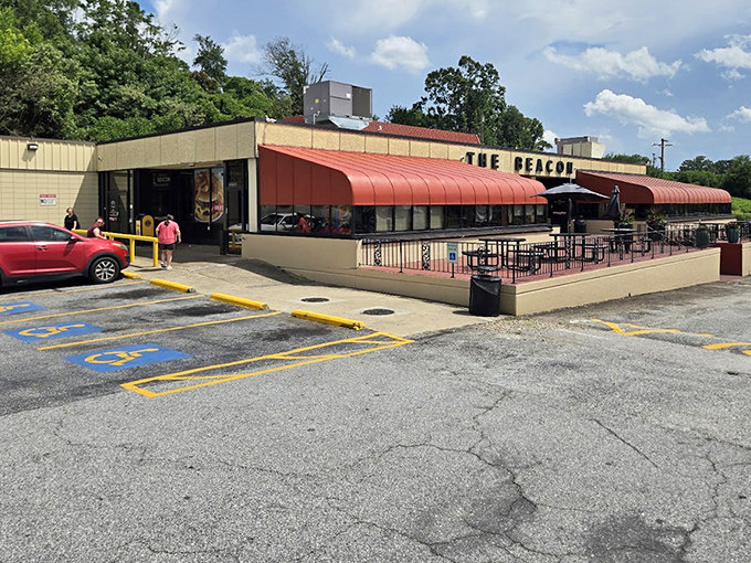 Step inside this Spartanburg legend where the counter stretches like a runway for delicious takeoffs.