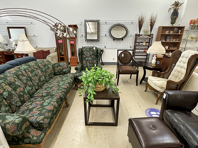 This well-maintained thrift store shows that helping others and finding bargains make beautiful partners.