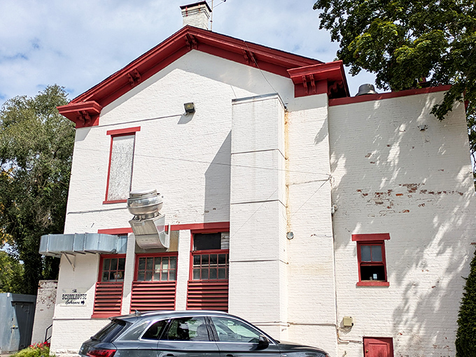 The lesson plan here is simple: great food served in a building with more character than most people.