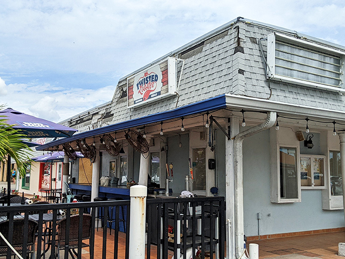 Where strip mall meets seafood paradise. The neon sign practically whispers, "Trust me, your taste buds will thank you."