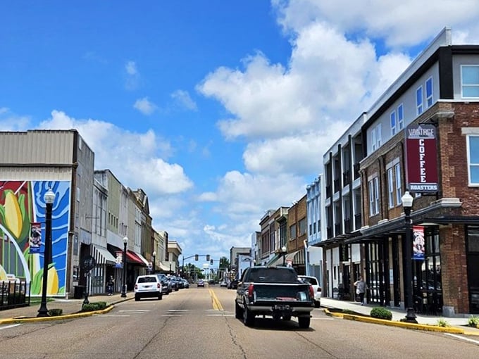 This is what Main Street America looks like when it's done right - welcoming and timeless.