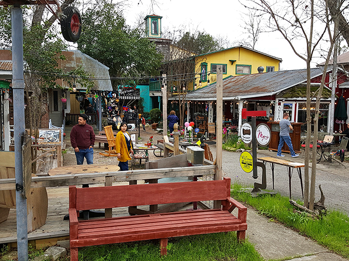 The Wimberley Market buzzes with local artisans sharing handmade treasures under the Texas Hill Country sky.