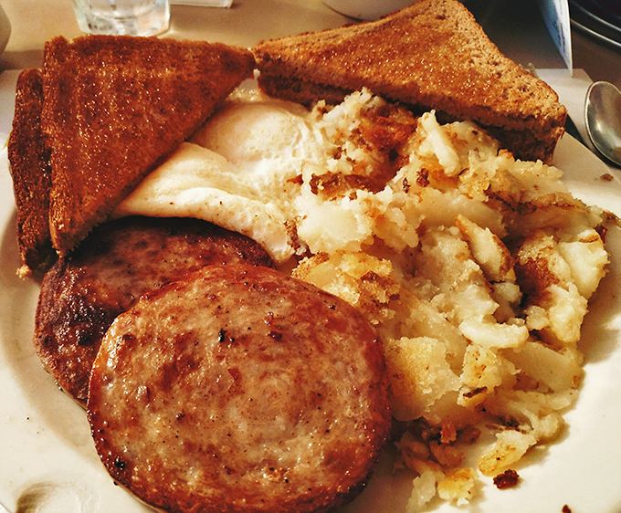 This breakfast plate isn't trying to impress Instagram &ndash; it's trying to impress your taste buds, and succeeding magnificently at that noble mission.