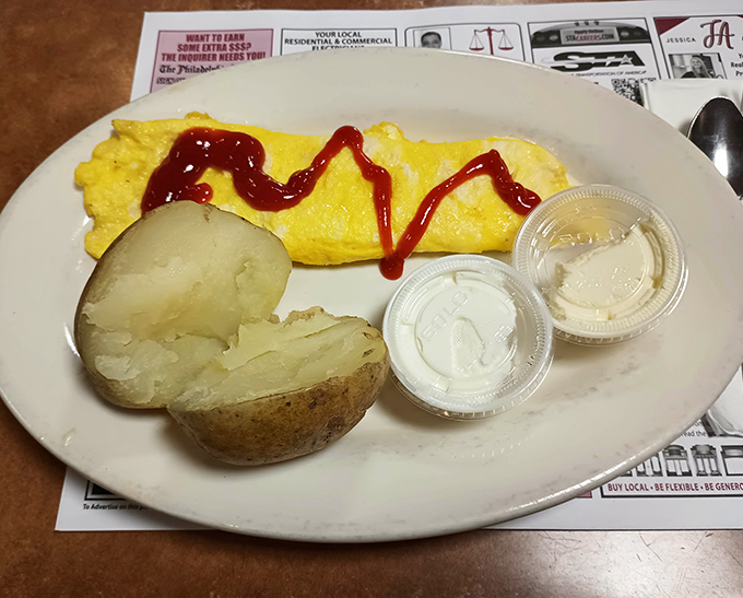 Golden perfection meets fluffy eggs in this cheese omelet that'll restore your breakfast faith.