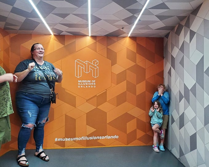 The Ames Room plays tricks with your perception, making friends appear giant-sized or miniature depending on where they stand. Size really does matter here!