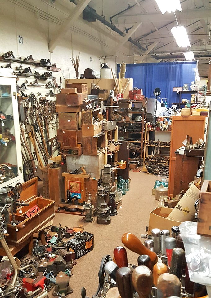 Tool heaven for the historically handy. One person's "junk drawer from 1937" is another's "authentic vintage workshop collection."