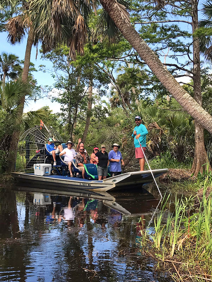Gliding through Apalachicola's backwaters on an airboat tour &ndash; where alligator sightings and bird-watching combine for nature's version of dinner and a show.