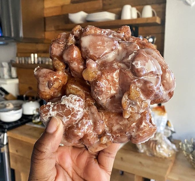 This apple fritter isn't just a donut&mdash;it's a monument to what's possible when passionate bakers reimagine classics without animal products.