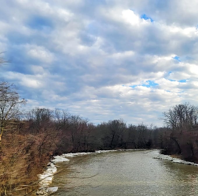 The Ashtabula River winds through the landscape like nature's own lazy river, offering peaceful vistas that big-city dwellers pay premium prices to visit.