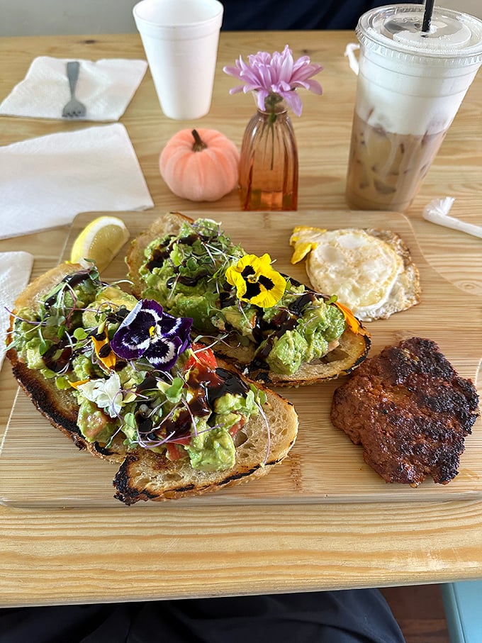 Not just avocado toast&mdash;it's an edible garden topped with vibrant edible flowers that make you feel virtuous and indulgent simultaneously.