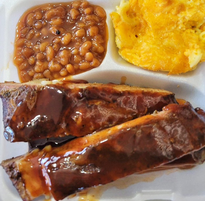 These ribs don't just fall off the bone &ndash; they practically leap onto your fork, glistening with that perfect sticky glaze.