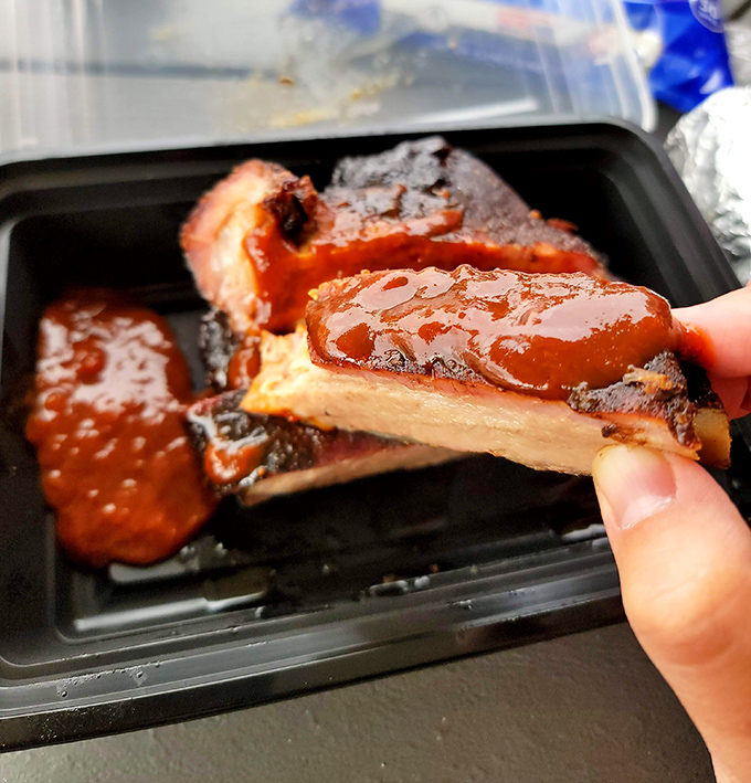 These ribs don't just fall off the bone &ndash; they make a compelling argument for taking the scenic route to Big Pine whenever you're within 100 miles.