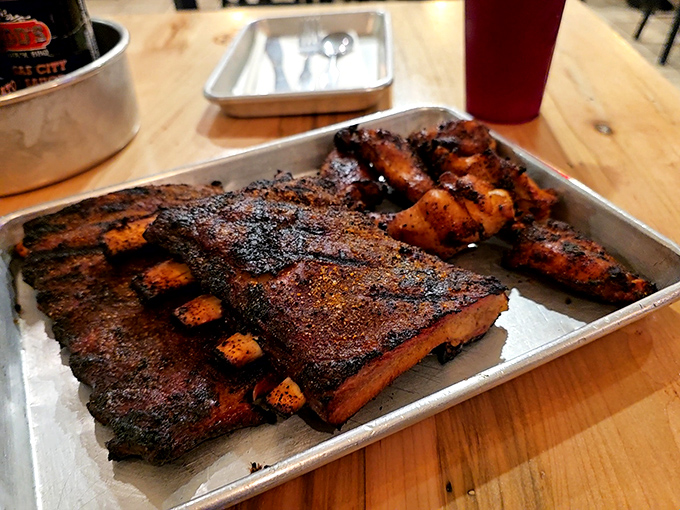 These ribs don't just fall off the bone—they make a compelling argument for Carlisle as a legitimate BBQ destination.