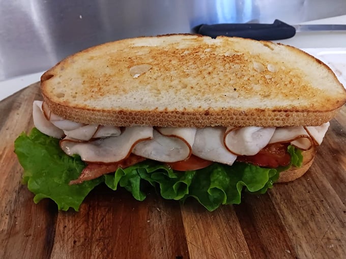 This isn't just a BLT&mdash;it's a monument to proper proportions. Crisp lettuce, juicy tomato, and bacon that actually tastes like it came from a pig.