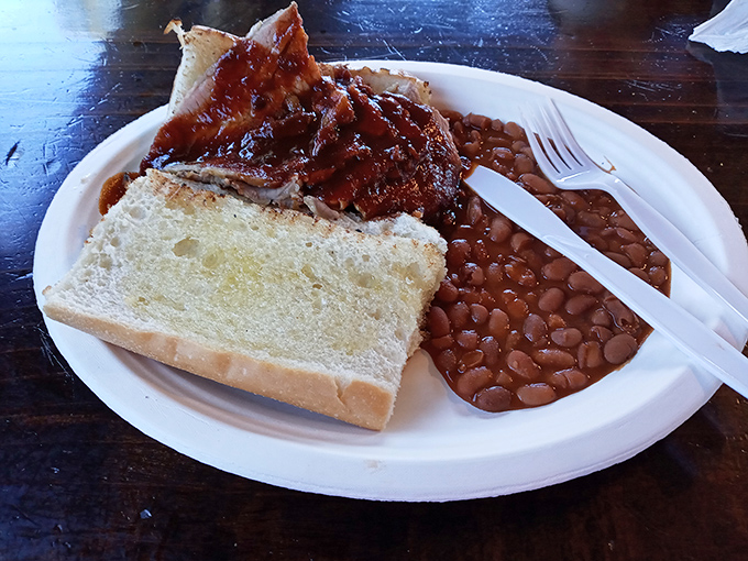 Those aren't just baked beans &ndash; they're edible proof that sometimes the supporting actor steals the show. Worth crossing state lines for.