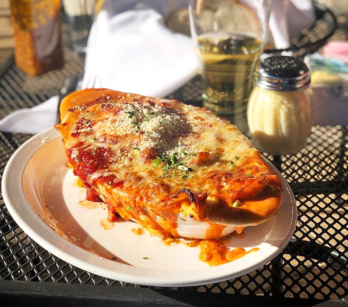 Not just lasagna&mdash;it's a geological event. Layers of pasta, cheese, and sauce that would make archaeologists want to study each delicious stratum.