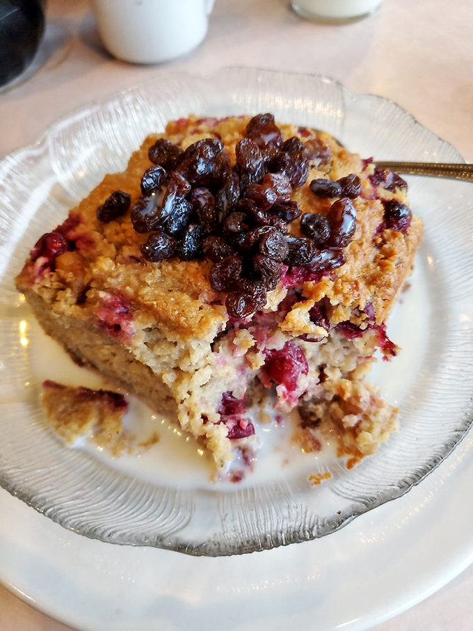 The legendary cranberry baked oatmeal in its natural habitat. Not your grandma's mushy breakfast&mdash;this is oatmeal that's had a life-changing makeover and found its true calling.