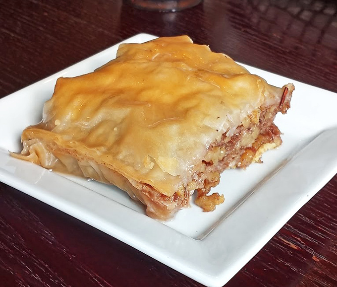 Honey-soaked layers of phyllo perfection. This isn't just baklava&mdash;it's the reason stretchy pants were invented.