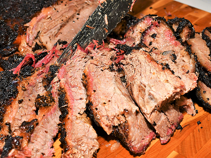 That pink smoke ring is like a halo on beef &ndash; proof that good things come to those who wait.