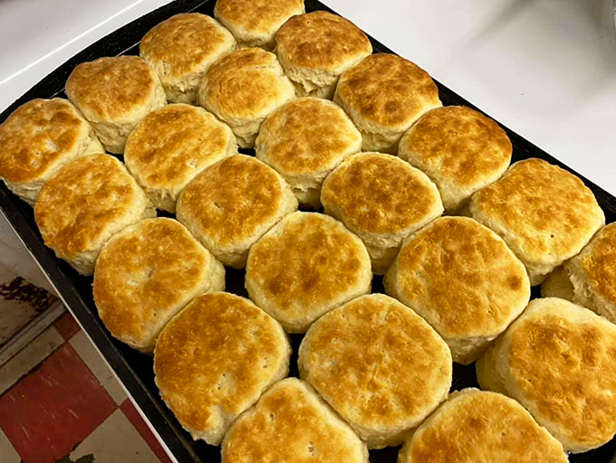 These golden-topped biscuits aren't just food; they're edible Southern architecture with perfect structural integrity and buttery soul.