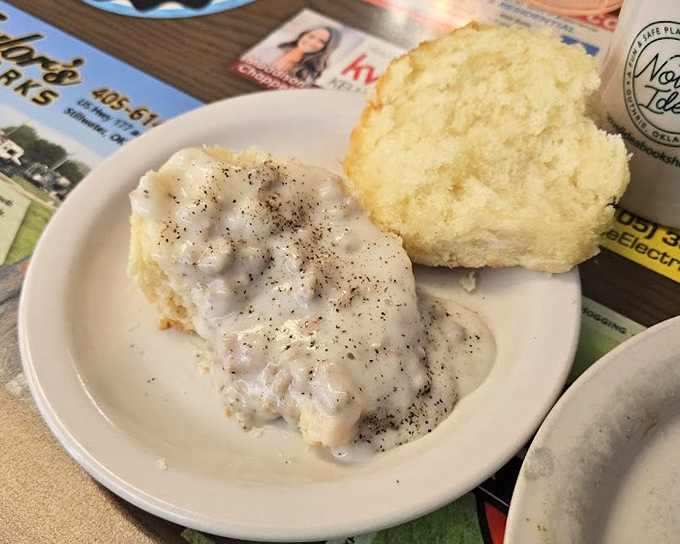 Behold, the holy grail of comfort food! This biscuit and gravy doesn't just satisfy hunger &ndash; it soothes souls and creates lifelong memories.