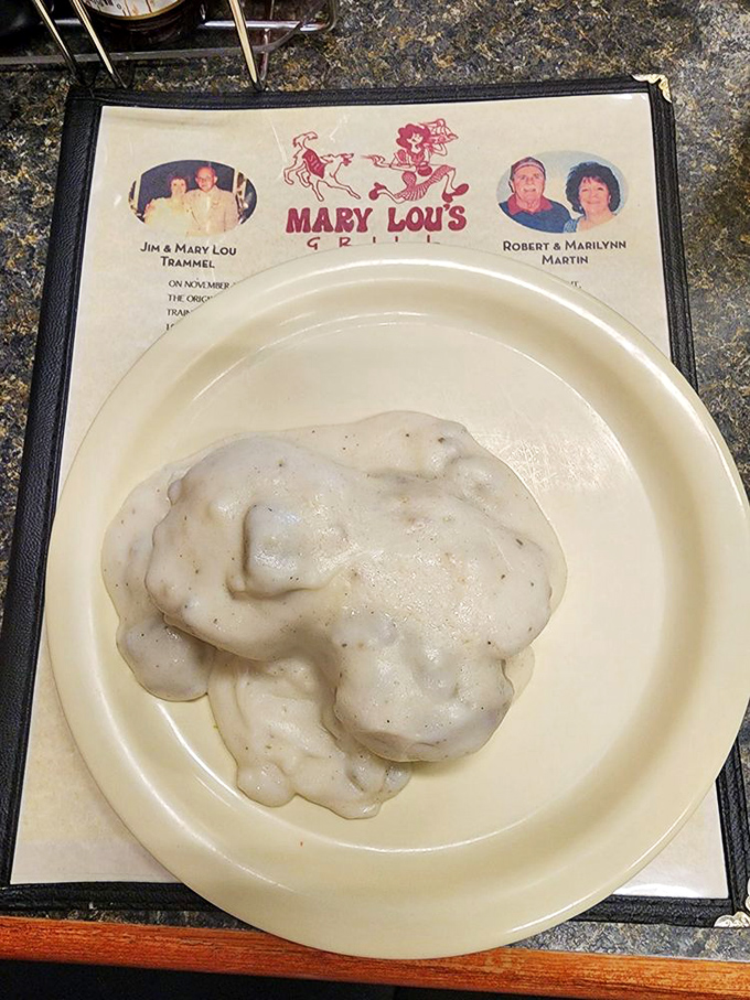 Behold the holy grail of Southern Illinois breakfast&mdash;biscuits drowning in creamy, peppery sausage gravy that would make your grandmother weep with joy.
