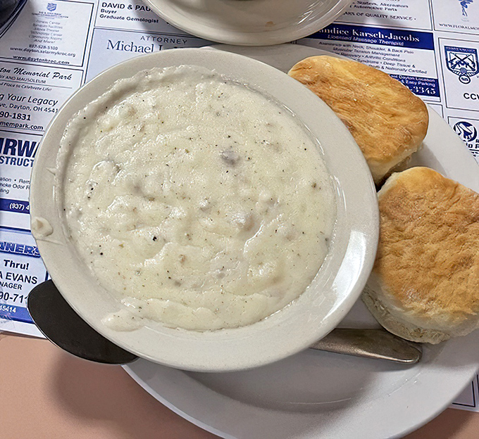 Behold the legendary biscuits and gravy that have spawned a devoted following across West Carrollton and beyond.
