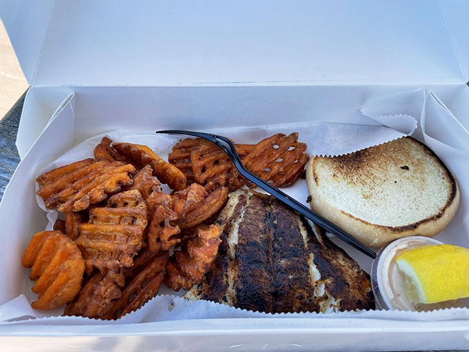 Behold the blackened grouper sandwich that launched a thousand road trips from Tampa to Cortez.