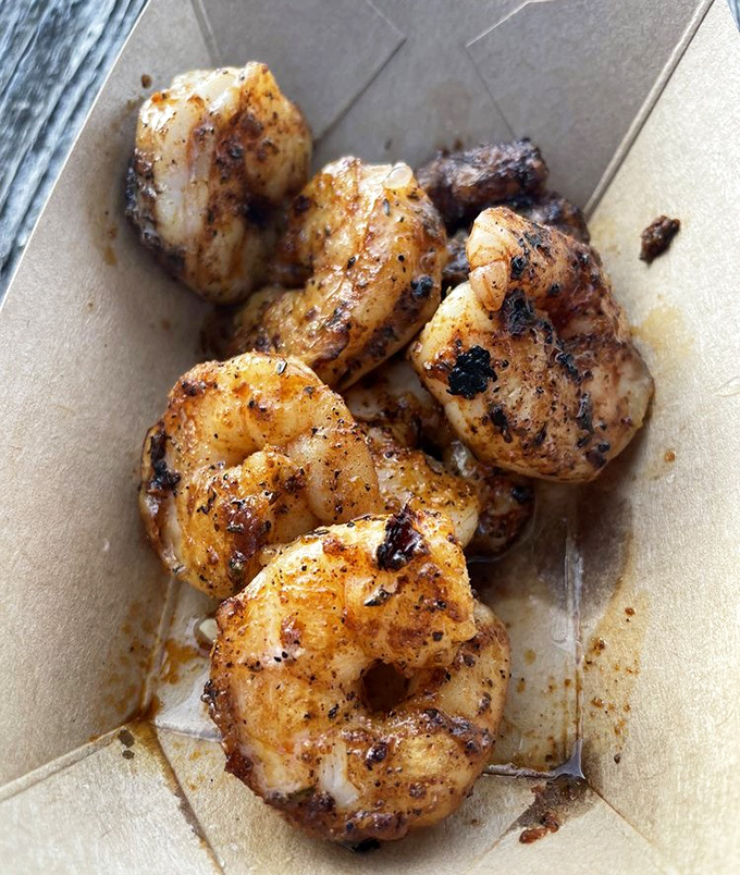 These blackened shrimp aren't just cooked &ndash; they've been introduced to heat and decided to start a relationship.