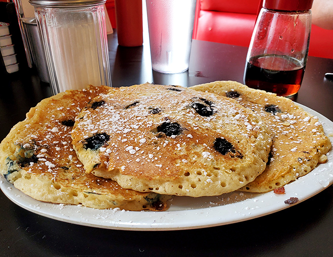 Blueberry pancakes that don't just look good for Instagram&mdash;they're the kind that make you close your eyes and forget you're in public.