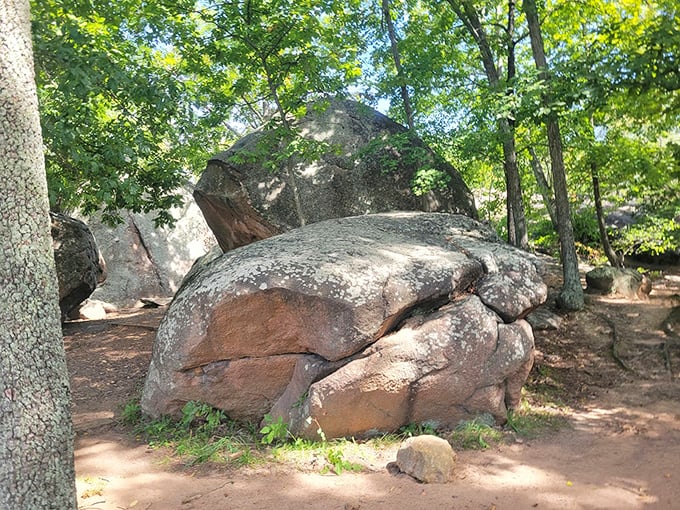 Mother Nature's sculpture garden where 1.5 billion years of patience created what no human artist could replicate. Worth every step of the hike!