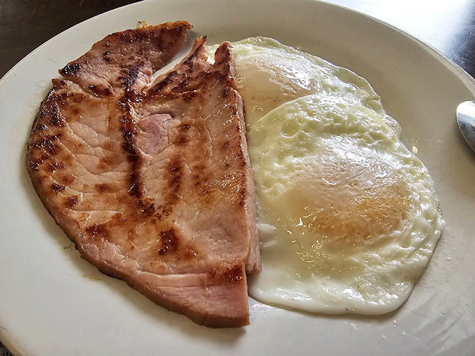 Country ham and eggs&mdash;the breakfast equivalent of a perfect dance partner. Simple, elegant, and exactly what you need to start the day right.