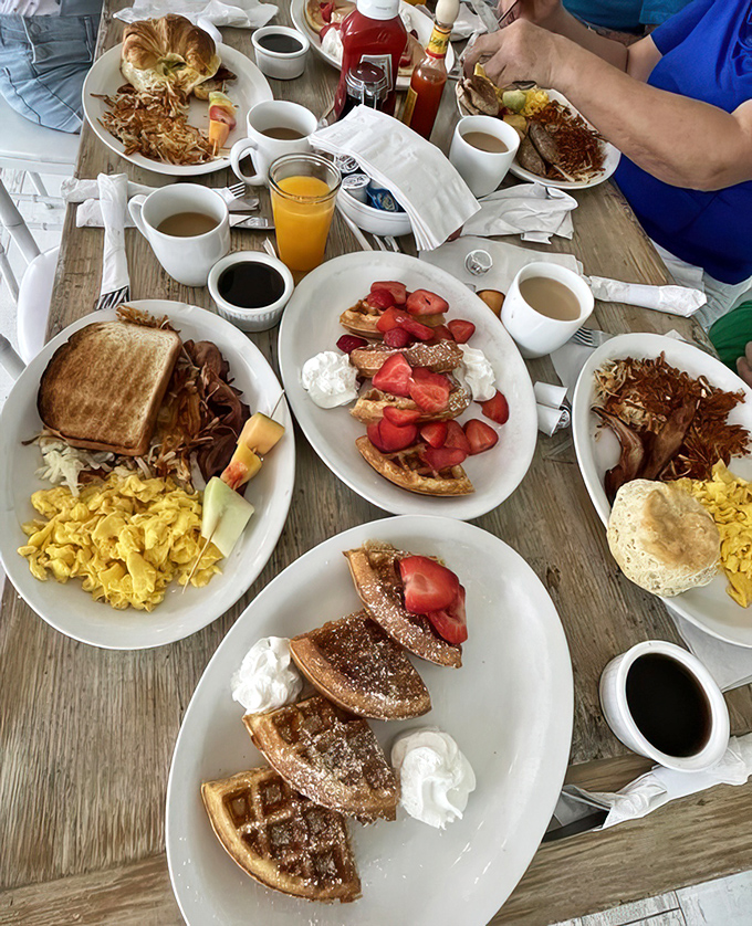 When your breakfast table looks like a Norman Rockwell painting, you know you've found something truly special.