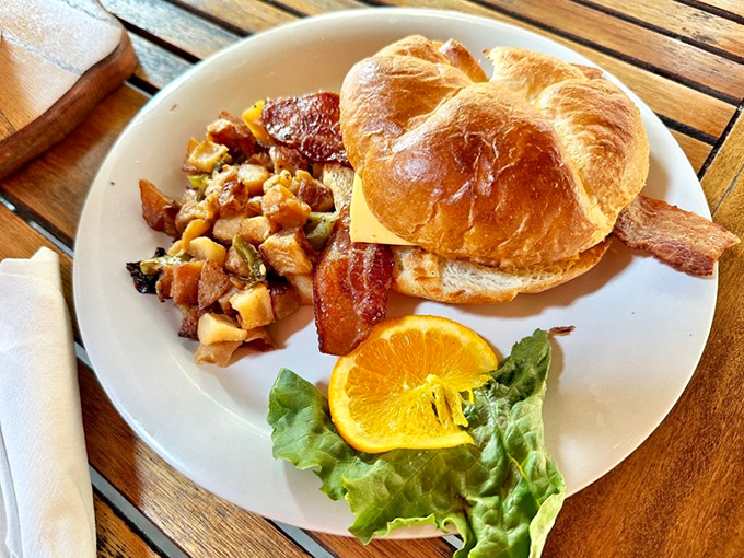 Now that's what I call a power breakfast &ndash; enough fuel to hike to North Carolina and back.