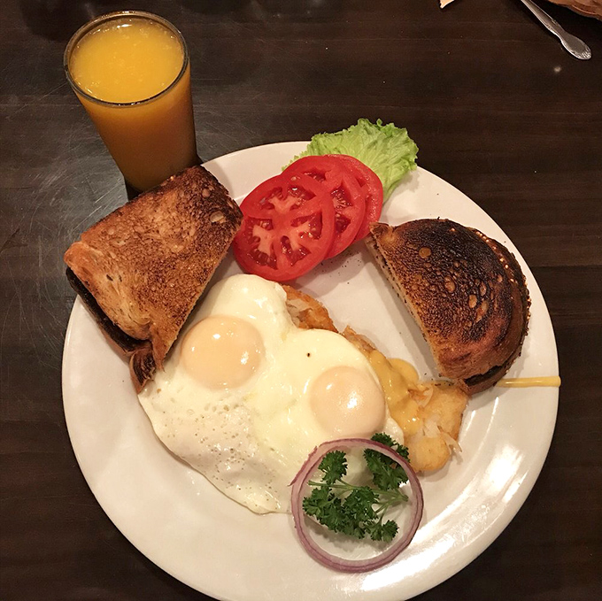 Sunny-side up eggs with perfectly toasted bread&mdash;the breakfast equivalent of hitting all green lights on your morning commute.