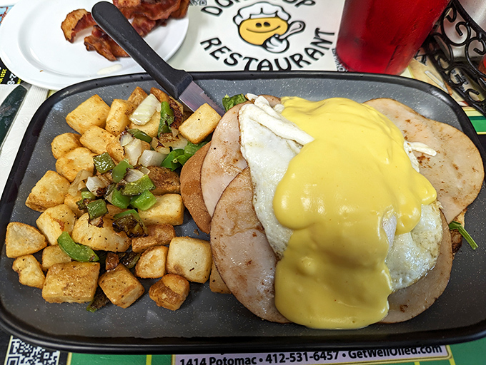 Eggs Benedict's sophisticated cousin has arrived, sporting home fries that deserve their own fan club and hollandaise worthy of worship.