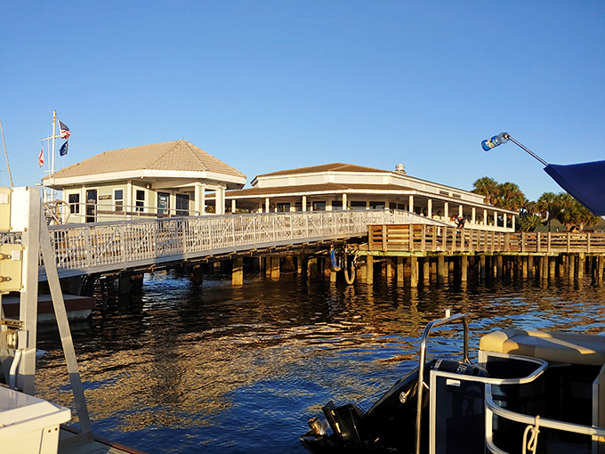 Waterfront dining doesn't get more authentic than this&mdash;where your seafood arrives with a side of pelican-watching and gentle waves as background music.