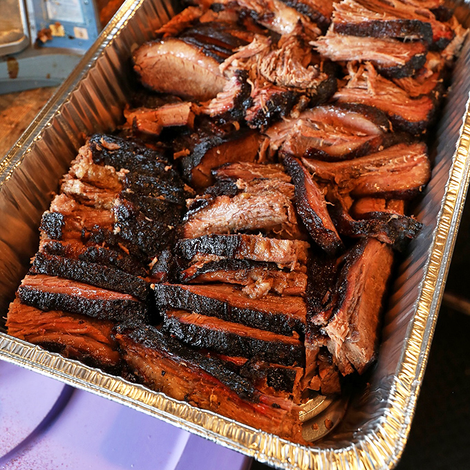 Brisket so perfectly barked and tender it makes Texans nervous. Each slice tells the story of patience, smoke, and barbecue devotion.
