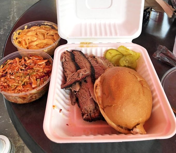 Brisket so tender it practically surrenders at the sight of your fork, served with sides that refuse to be overshadowed.