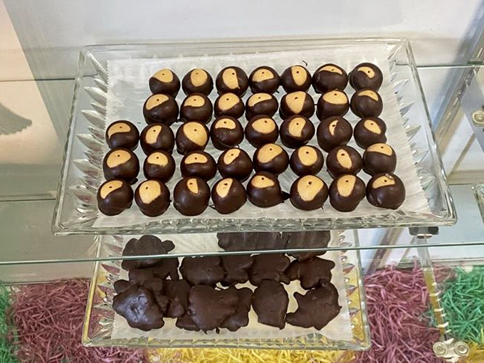 Ohio's beloved Buckeyes &ndash; where chocolate and peanut butter unite in a marriage so perfect it makes Romeo and Juliet look like casual daters.