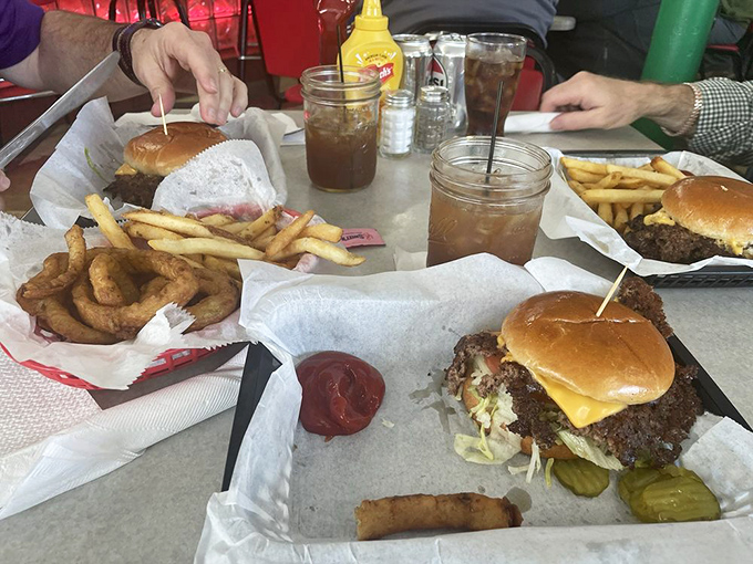 Burger nirvana achieved! Those crispy, lacy edges extending beyond the bun are what food dreams and midnight cravings are made of.