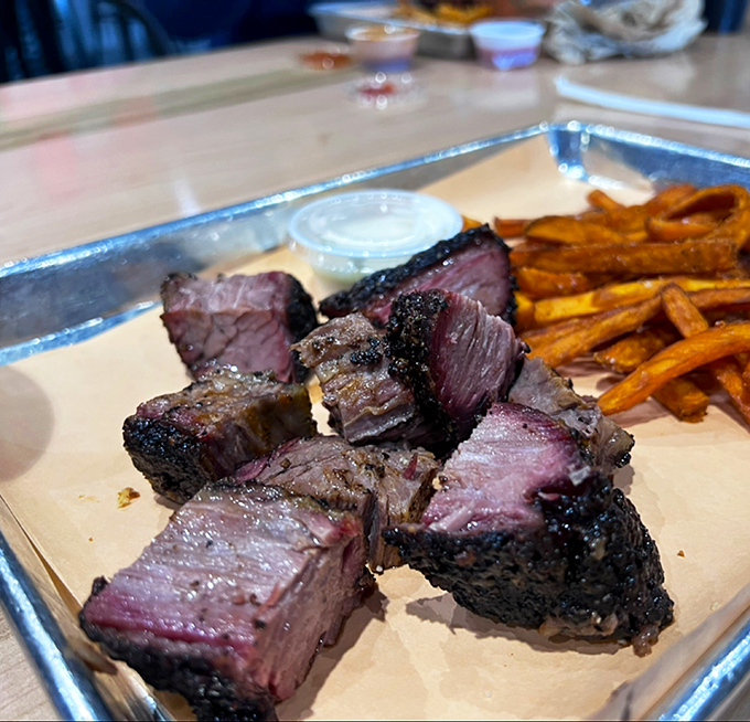 Burnt ends &ndash; the barbecue equivalent of striking gold. These caramelized brisket nuggets deliver a perfect symphony of bark, smoke, and melt-in-your-mouth beefiness.