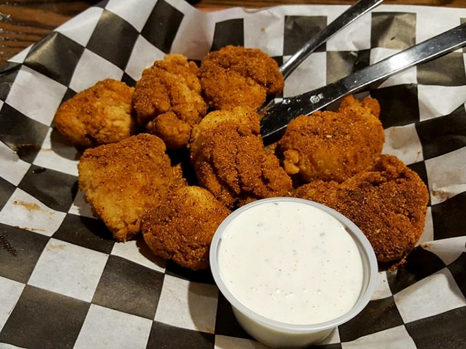 Golden-brown nuggets of happiness that crunch like your diet plan breaking. These crispy boneless wings are the perfect opening act before the main burger event.