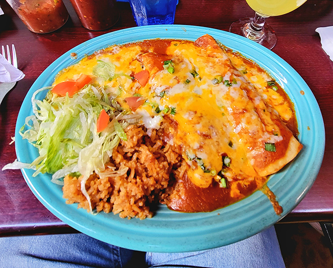 These cheese enchiladas could broker world peace &ndash; nobody argues when there's this much melted perfection involved.