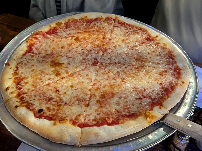 Behold the holy grail&mdash;a cheese pizza so perfectly balanced it makes you question why you ever needed toppings in the first place.
