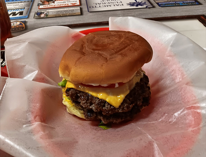 This isn't just a cheeseburger; it's a masterclass in simplicity. The perfect ratio of meat to cheese to bun that makes you question fancy $20 burgers.