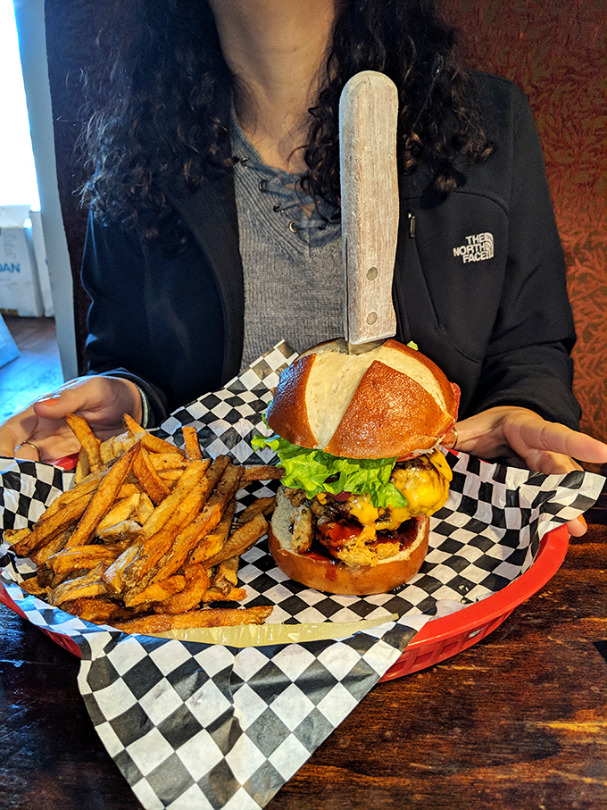 This isn't just a burger&mdash;it's edible architecture, with layers of flavor stacked so perfectly you almost feel bad dismantling it. Almost.
