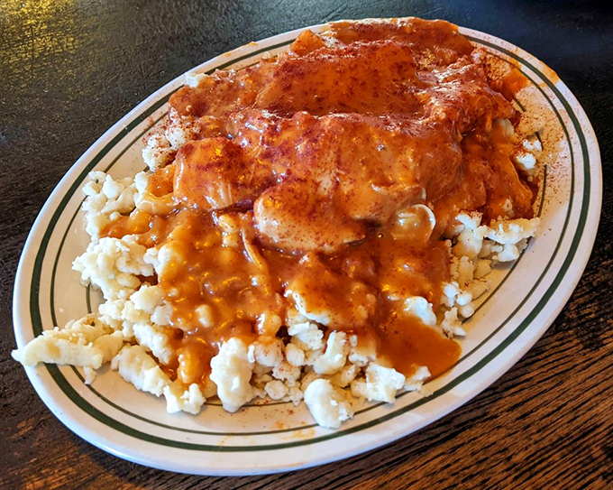 Chicken paprikas that would make your Hungarian grandmother weep with joy&mdash;tender meat swimming in that signature orange-red sauce atop pillowy dumplings.