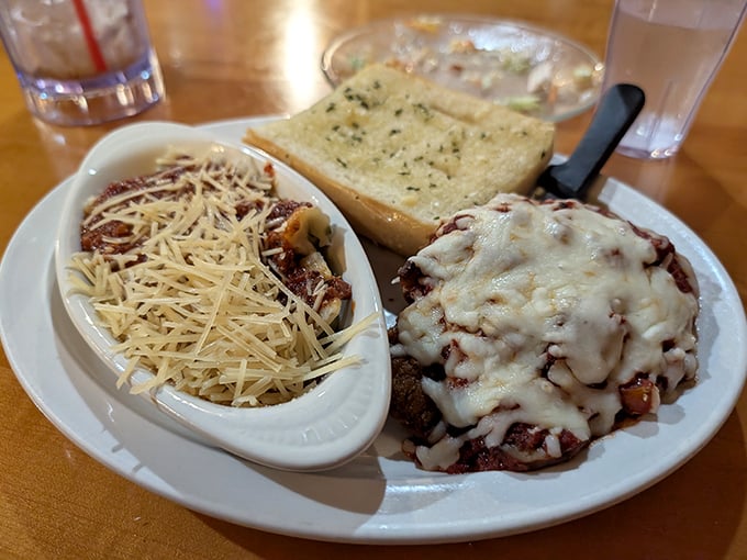 The star of the show: Chicken Parmesan that makes you question why you've wasted time eating anywhere else. Melty cheese, tangy sauce, perfectly crisp chicken.