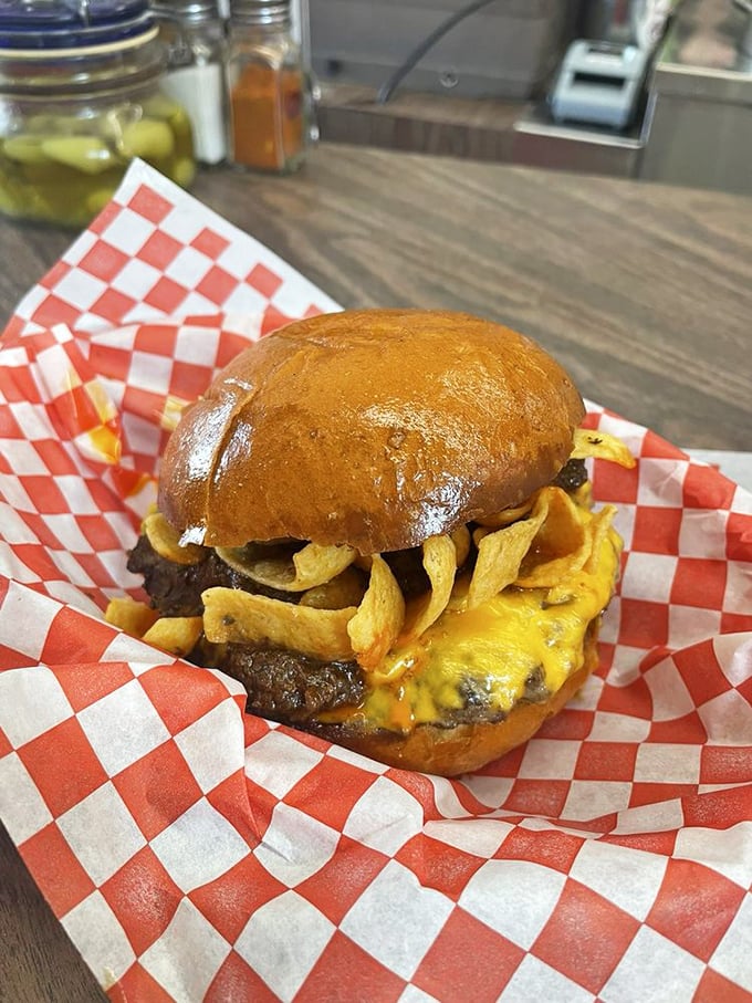 The Messy Mary isn't just a cheeseburger&mdash;it's an architectural marvel where beef, cheese, and chili create the Taj Mahal of comfort food.